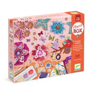 djeco multi-activity craft kit - the flower garden