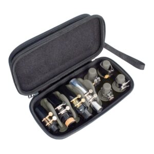 protec woodwind modular mouthpiece case with 5 dividers and 4 ligature holders model a400