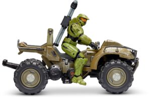 halo 4" “world of halo” figure & vehicle – mongoose with master chief