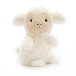 jellycat little lamb stuffed animal, 7 inches | lamb and sheep plush toy | classic children's gift