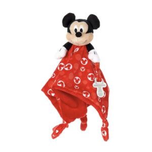 kids preferred disney baby mickey mouse plush stuffed animal snuggler lovey security blanket 13.18" x 13.18" x 3.5"