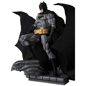 dc comics: batman hush (black version) mafex action figure, multicolor