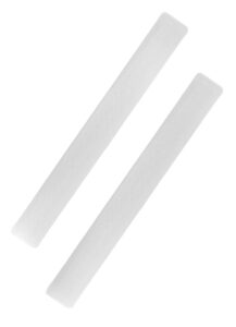 teak tuning gem edition adhesive board rails, white quartz colorway - set of 2 fingerboard rails - set of 2 rails - designed & made in the usa