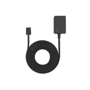 10ft power adapter for ring indoor cam (1st gen), black