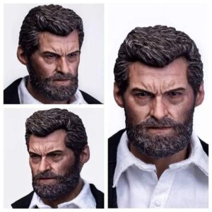 hiplay 1/6 scale male figure head sculpt, handsome men tough guy, doll head for 12 inch action figure hs011(b)