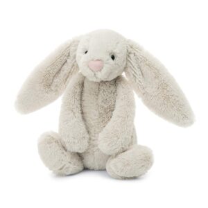 jellycat bashful oatmeal bunny stuffed animal, medium 12 inches | rabbit and bunny plush toy | classic children's gift