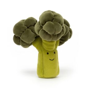 jellycat vivacious vegetable broccoli stuffed toy, 6 inches | vegetable plush | great gift idea