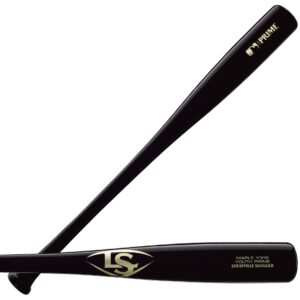 louisville slugger youth prime - black - maple y318 wood baseball bat - 28"