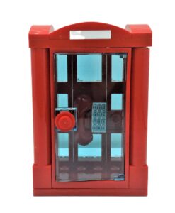 building bricks british london souvenir red telephone booth toy for kids compatible with all major brands best birthday gifts toys boys girls ages 4+