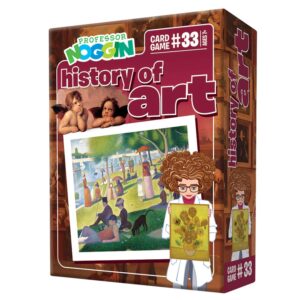 professor noggin's history of art trivia card game - an educational trivia based card game for kids - trivia, true or false, & multiple choice - ages 7+ - contains 30 trivia cards