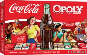 masterpieces opoly board games - coca-cola opoly - officially licensed board games for adults & families