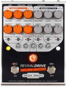 origin effects revivaldrive hot rod overdrive pedal