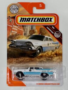 matchbox 2020 mbx countryside 94/100, '59 dodge coronet police car