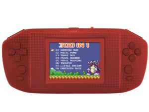 lexibook 300 video game handheld console - red