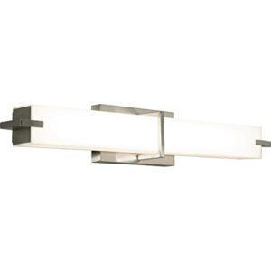 miller led vanity - 17w 1700lm 120v - satin nickel