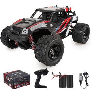 maxtronic rc cars,high speed remote control car for adults,1:18 scale 36 km/h 4wd off road rc monster truck,all terrain electric cars two rechargeable batteries included for boys girls