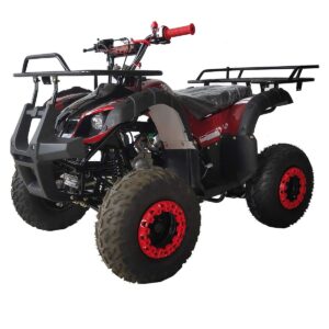 x-pro 125cc atv with automatic transmission w/reverse, led headlights, remote control, big 16" tires! (burgundy)