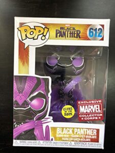 funko pop marvel collector corps exclusive black panther 612 purple glow