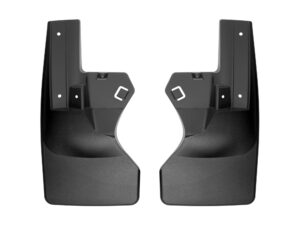 weathertech custom no drill splash guard mudflaps for jeep gladiator - rear pair (120113), black