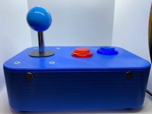 atari joystick 7800 2600 controller control arcade stick handmade 3d printed case blue