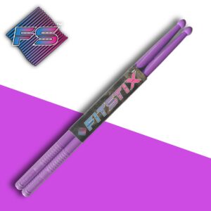 fitstix™ drumsticks for fitness & aerobic workout classes, high quality drum sticks, strong and light weight design make a fun addition to any exercise routine or class. (purple without powergrip)