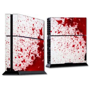 it's a skin skins wrap compatible with ps4 sony playstion console - protective decal overlay stickers skins cover - blood splatter dexter