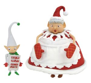 diamond select toys the nightmare before christmas: cyclops & mrs. claus select action figure two-pack, multicolor