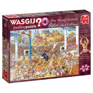 jumbo, wasgij, retro destiny 4 - the wasgij games!, unique jigsaw puzzles for adults, 1,000 piece