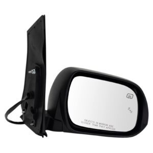 trq mirror power heated black blind spot passenger side rh for toyota sienna