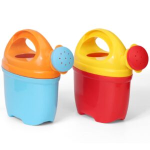 anzmtosn jumbo watering can for kids - beach sand toys garden play time or practical use - childs abs plastic plant garden watering can - small water can for boys girls, perfect for easter gift