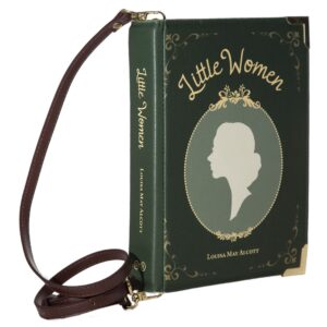 well read co crossbody purse handbag for book lovers - little women, vegan leather, large