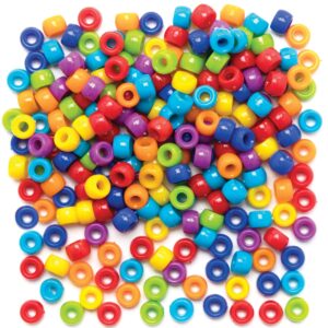 baker ross at703 pony bead - pack of 800, arts and crafts and jewellery making