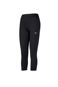 mizuno women's 3/4 length tight, black, medium