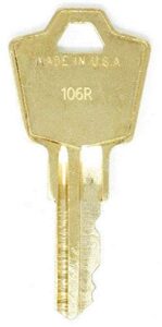 hon 106r replacement keys: 2 keys