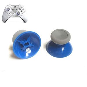 2 pcs replacement analog thumbstick cover case joystick thumb sticks caps for xbox one, xbox one s slim, xbox one x ps4 controller (blue-grey)