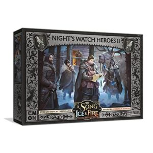 cmon a song of ice and fire tabletop miniatures game night's watch heroes ii box set - lead the watchers on the wall! strategy game for adults, ages 14+, 2+ players, 45-60 minute playtime, made