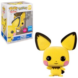 pop games 3.75 inch action figure pokemon - pichu flocked #579 exclusive