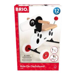 brio 30281 dachshund sausage dog ride toddler toy for kids 12 months and up