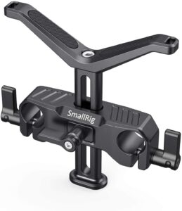 smallrig 15mm long lens support, 53.5mm height adjustable lens bracket for dslr camera shoulder rig - bsl2681