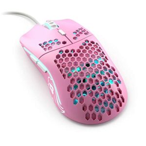 glorious gaming mouse - model o 67 g superlight honeycomb mouse, limited edition matte pink - usb gaming mouse