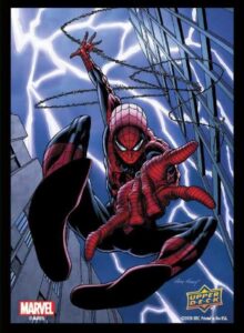 upper deck marvel card sleeves: spider-man, multicolor