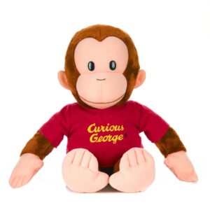 kids preferred curious george monkey plush - classic george 16" stuffed animal (91721)