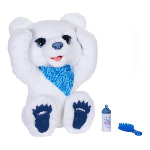 furreal polar bear cub interactive plush toy, ages 4 and up (amazon exclusive)