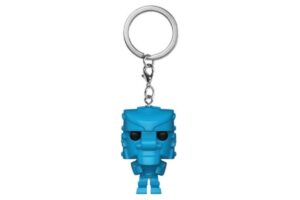 funko pop! keychain: mattel - rock'em sock'em robot, blue, 2 inches