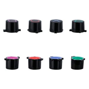 6pcs joysticks thumbsticks repair replacement for playstation 4 ps4 controller with cross screwdriver + gen 1 l2 r2 l1 r1 trigger parts + d-pad + 4pcs abxy bullet buttons + 6pcs grip cover caps