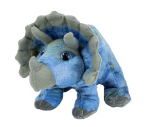 make your own stuffed animal cuddly soft stella the triceratops 8 inch kit. no sewing required