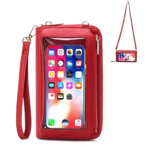 touch screen phone bag purse crossbody bags wallets for women rfid blocking clutch bag wrist bag handbag with shoulder strap wristband