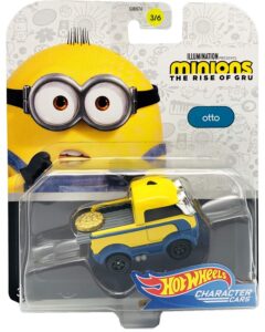 hot wheels 1/64 minions the rise of gru character car-otto(3/6)