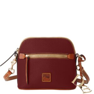 dooney & bourke handbag, pebble grain domed crossbody - red