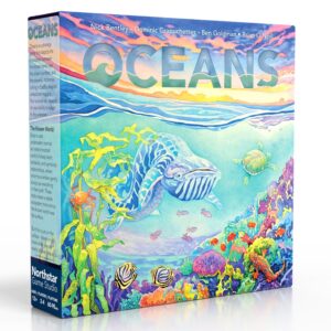 northstar game studio oceans board game | beautiful strategy game for adults, teens & families | create aquatic species in this ecosystem game | 2-4 players, 90 mins, age 12+